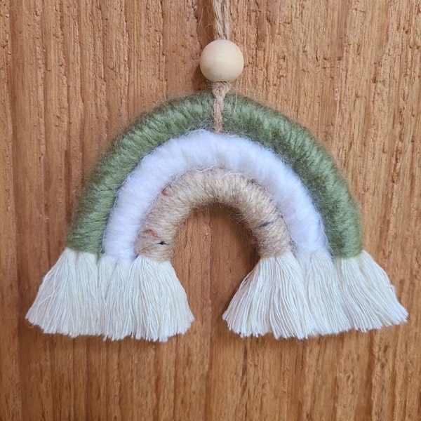 Halloween Macrame Rainbow Ghost and Pumpkin Shelf Sitters, Individual ...