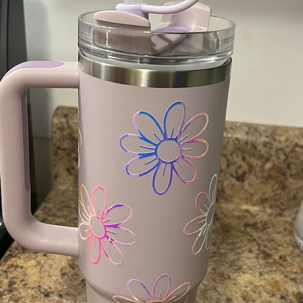 Stanley Cup Stickers, Flowers Decals Sheets, Stanley Accessories ...