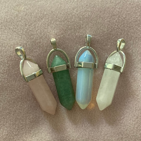 Crystal Point Healing Crystal Choker Necklace Amethyst Lapis Rose ...