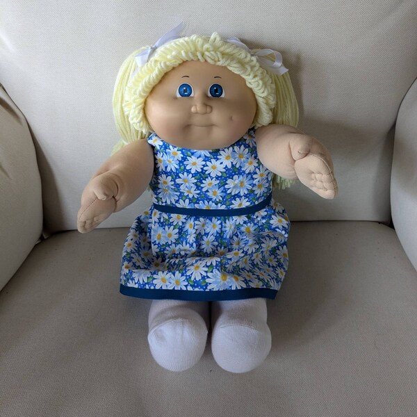 Handmade Overalls for Cabbage Patch Kid 16 Doll Plaid Merry Christmas ...