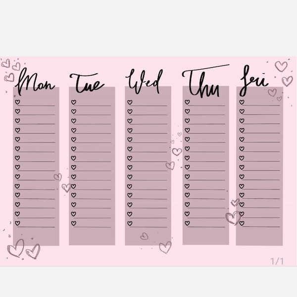 Coquette Daily Planner - Digital Download - Etsy