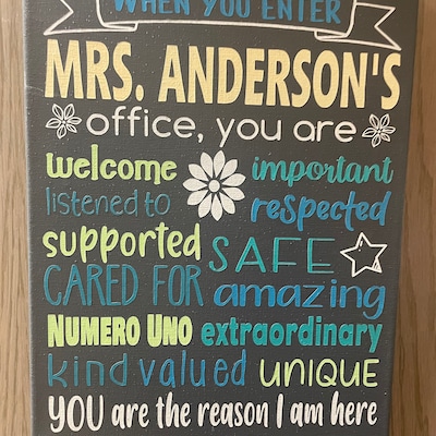 When You Enter This Office, School Counselor, School Office Decor ...