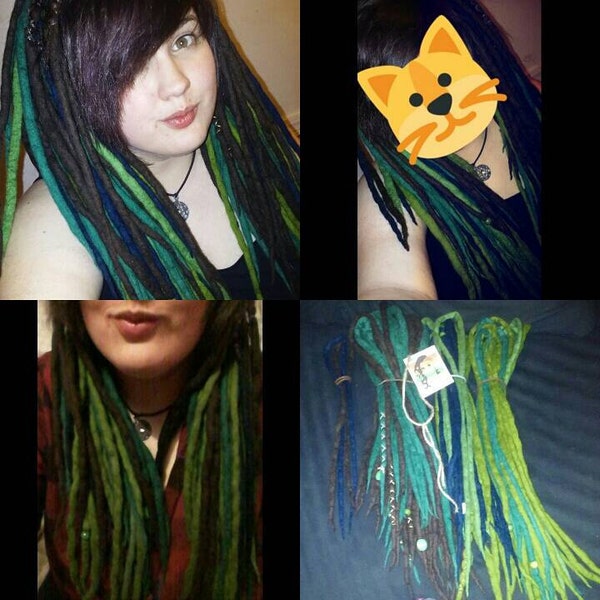 Wool Dreadlocks Dreads " Tropical Jungle " DE - Etsy