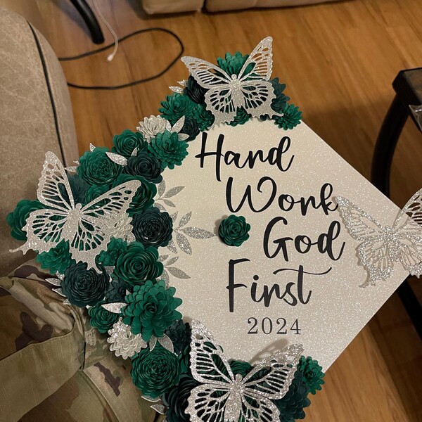 Plain Graduation Cap Topper | 2023 Graduation | Custom Plain Grad Cap ...