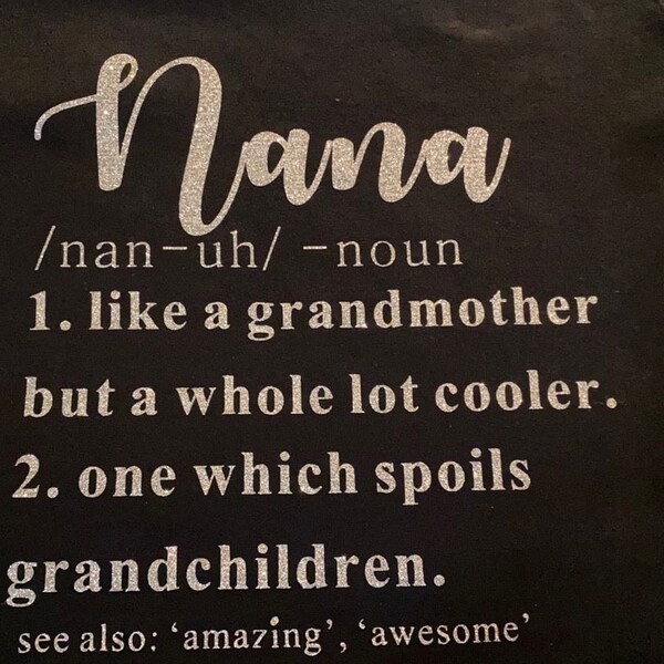 Nana Definition, Nana Svg, Grandma Definition, Mother's Day Gift, Nana ...
