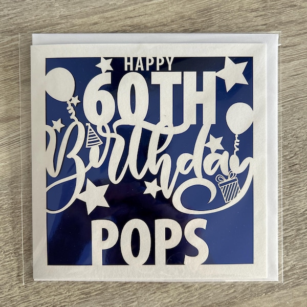 Personalised 60th Birthday Card for Women Custom 60th Birthday Card for ...