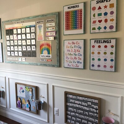 Months of the Year Printable Educational Poster, Homeschooling Decor ...