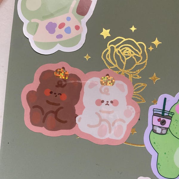 Olwen the Penguin Sticker Pack/kawaii Penguin Stickers/cute Christmas ...