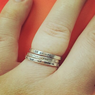 Design Your Own: Personalized Sterling Silver Ring - Etsy