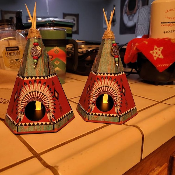 Teepee Tea Light Decorations - Etsy