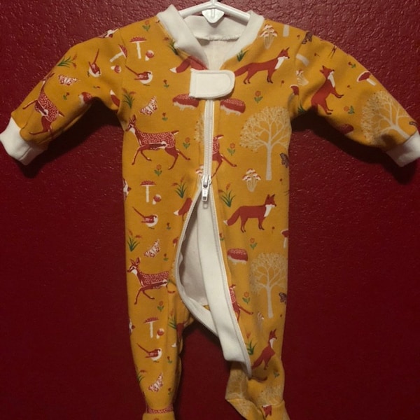 Classic Zipper Pjs: Footie Pajamas Pattern, Footed Pajamas Pattern ...