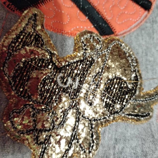 Yellow Jacket Raggy Applique Machine Embroidery Design - 4 Sizes ...