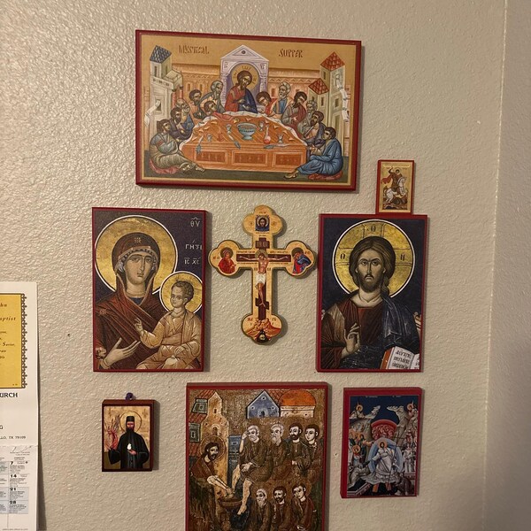 Orthodox Icons Byzantine the Virgin of Silence Icon Greek Orthodox Icon ...