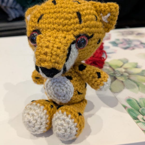 PATTERN: Chip the Cheetah - Crochet Cheetah Pattern - Amigurumi Cheetah ...