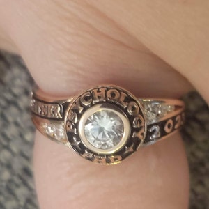 Women's Class Ring Fully Customized for High School and - Etsy