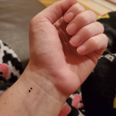 20 Semicolon Temporary Tattoo Tiny / Fake Tattoos / Set of 20 - Etsy