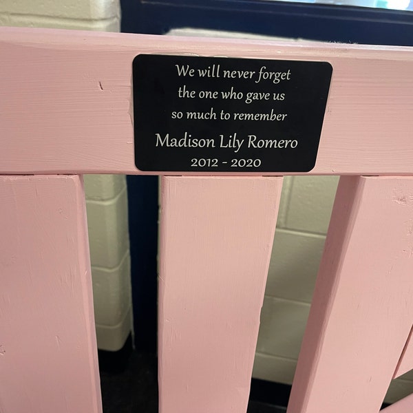 Metal Plaques Sign Marker Metal Name Plates 5x3" Engraved Metal Plaque ...