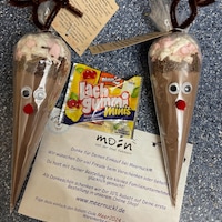 Rentier Suppe, heiße schokolade, - Kakao - Marshmallow - Schokolade ...