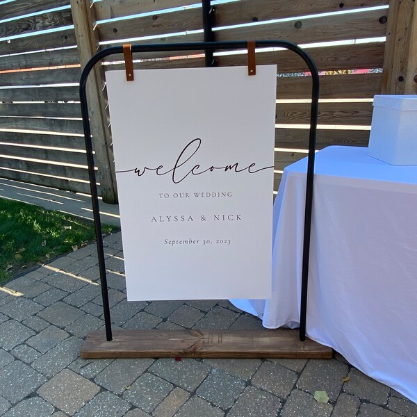 Welcome Sign Stand 4'x3'straps Included - Etsy
