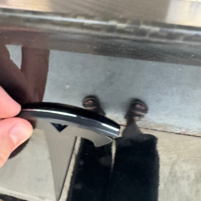 3PCS Matte Black Tesla Logo ABS Plastic Stick on Cap for Tesla Model Y ...