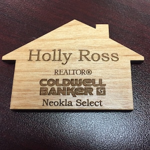 Custom House Shaped Name Tag - Etsy