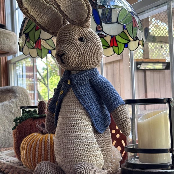 Large - Peter Rabbit Crochet Pattern, Amigurumi Rabbit Pattern, Peter ...