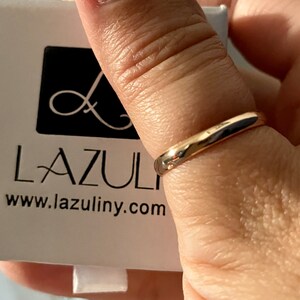 14k Solid Yellow or White Gold Plain Polished Latin Ribbon | Etsy