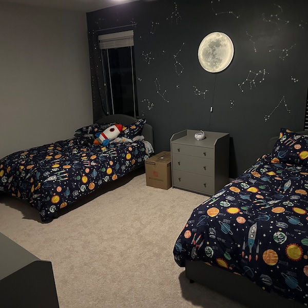 Constellation Wall Decals, Kids Room Decor, Constellation Star Map ...
