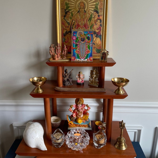 Puja Table. Meditation Shrine. Prayer Table. Meditation Altar. Tea ...