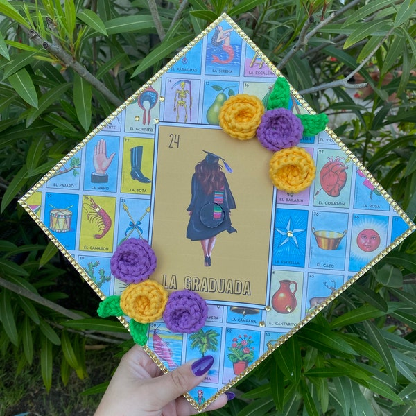 El Graduado Loteria Card Graduation Cap Topper With Background 2024 PNG ...