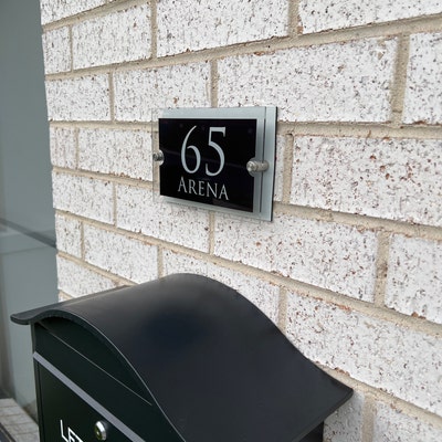 K Smart Sign Bellissima S1 Laser Cut Matt White & Black Marble Floating ...