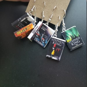 Miniature Book Earrings Collection From the Earring Library - Etsy