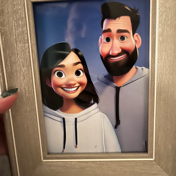 Pixar Style Portrait From Photo, Digital or Printed Custom Portrait ...
