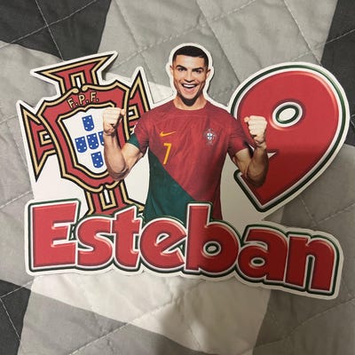 RONALDO PORTUGAL Cupcake Toppers, CR7 Cupcakes, Portugal Cupcakes ...