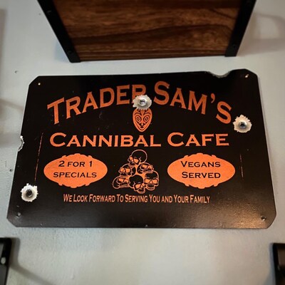 Disneyland Inspired Trader Sam Sign - Etsy