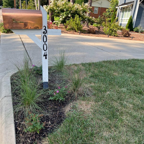 8'' Large Metal House Numbers. Hand Forged Iron House Number. 8 Inch ...