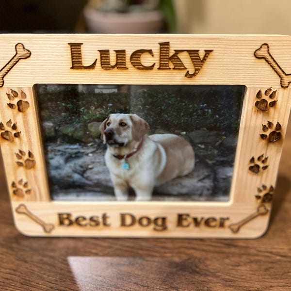 Pet Frame, Dog Frame, Pet Lovers, Custom Dog Frame, Wood Burned ...