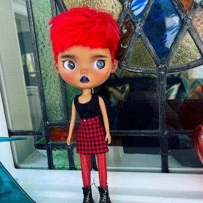 Set: Turtleneck and Overall Dress for Pullip, Obitsu 26 27, Blythe ...