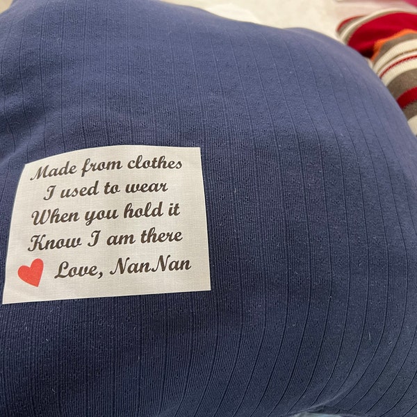 Custom Memory Label With Poem 4 X 3 - Etsy