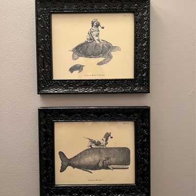 Renaissance, Ornate Obsidian Black Picture Frame, 1.75 Wide, 35 Common ...