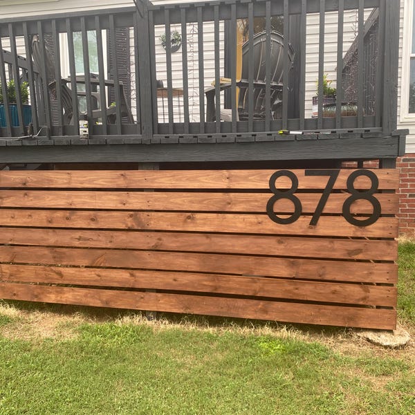 Extra Large Metal Address Numbers | up to 36" Inch Individual Numbers ...