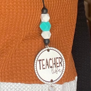 Teacher Lanyard Teacher Gift Custom Badge Lanyard - Etsy