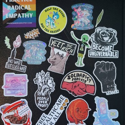 Activism Sticker Pack 5 Punk Leftist Communism Coupon Eat - Etsy
