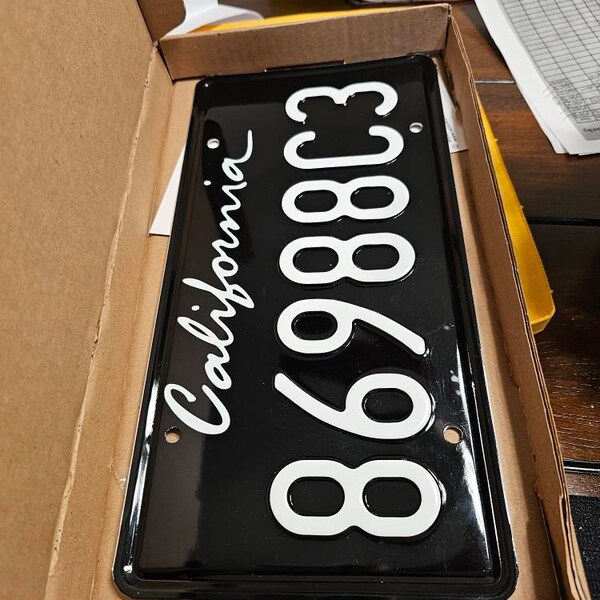 Custom California License Plate / Replica California License Plate Dmv ...