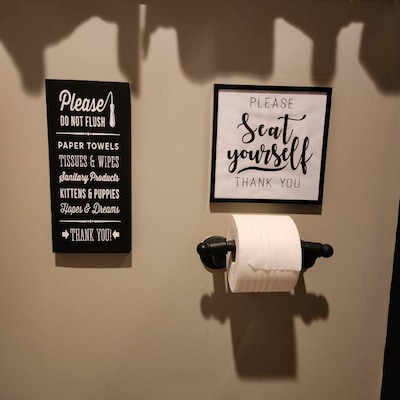 Welcome Please Use Side Door Directional Sign With Arrow Wood Vinyl ...