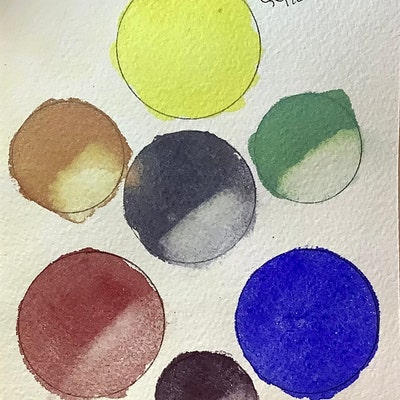 Renesans Intense Watercolor Paint Set of 8 15ml Tubes With Palette - Etsy