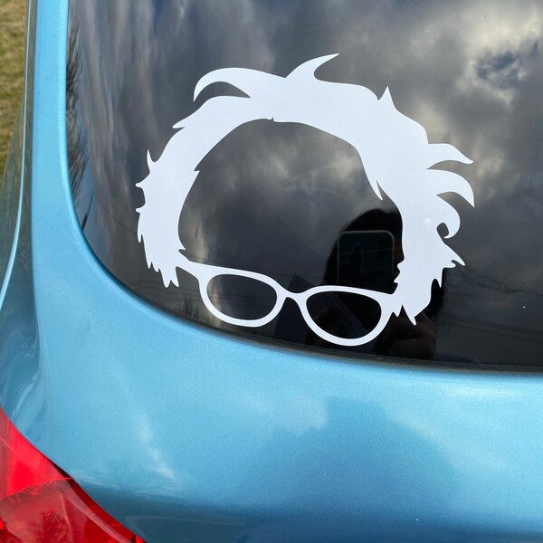 Bernie Sanders White Vinyl Decal Sticker - Resist 2020 President Feel ...