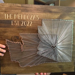 Michigan String Art, Michigan Decor, State String Art, Michigan Nail ...