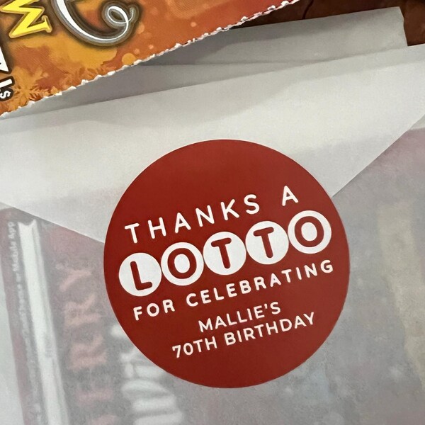 Birthday Party Scratch off - Lotto Birthday Favor - Birthday Party ...