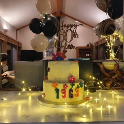 Wooden Birthday Cake Topper With Name or Age / Personalised Party Decor ...